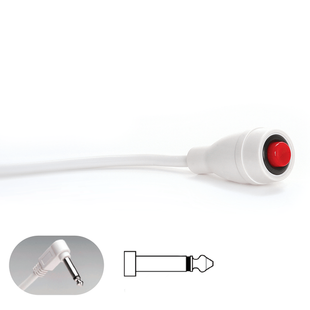 EconoCall Call Cord, 1/4" phone plug, white | American Hospital Supply